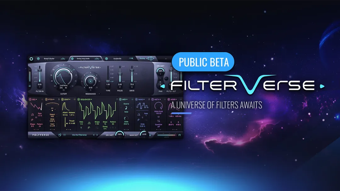 Polyverse Music - Filterverse - โปรแกรมทำเพลง VST, VSTi, Plugins - GoPlugin