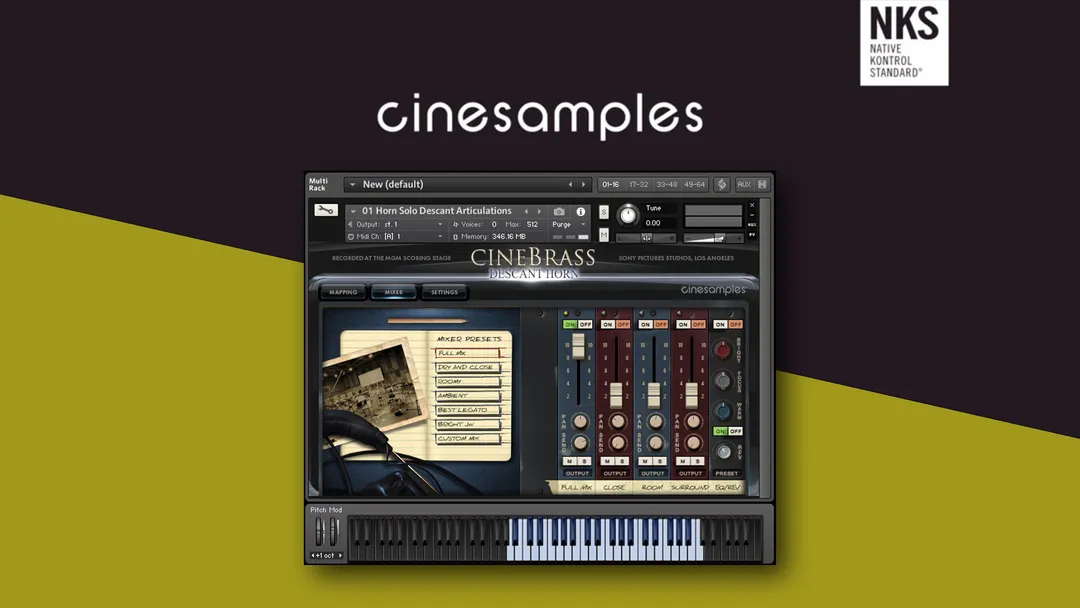 Cinesamples - CineBrass Descant Horn - โปรแกรมทำเพลง VST, VSTi, Plugins - GoPlugin