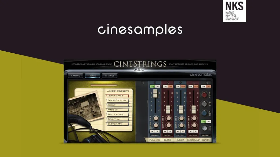 Cinesamples - CineStrings Solo - โปรแกรมทำเพลง VST, VSTi, Plugins - GoPlugin