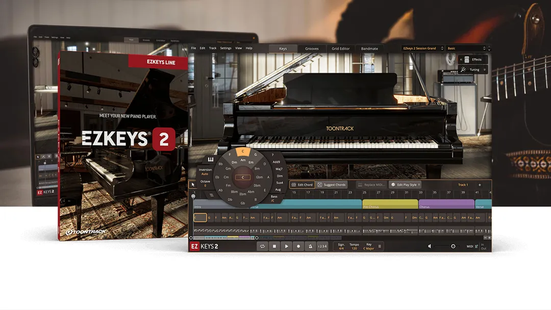 Toontrack - EZkeys 2 - โปรแกรมทำเพลง VST, VSTi, Plugins - GoPlugin