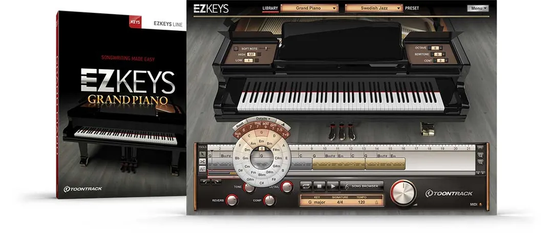 Toontrack : EZkeys Grand Piano (Win-Mac) - โปรแกรมทำเพลง VST, VSTi ...