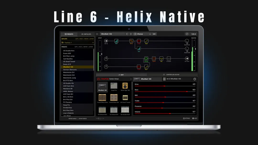 Line 6 - Helix Native - โปรแกรมทำเพลง VST, VSTi, Plugins - GoPlugin