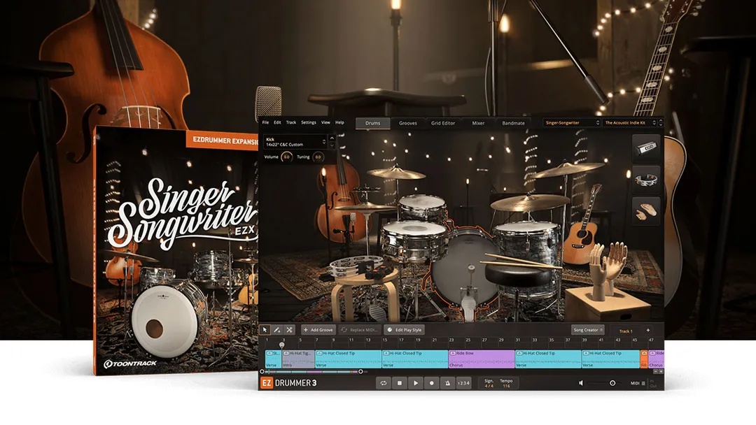 Toontrack - Singer-Songwriter EZX - โปรแกรมทำเพลง VST, VSTi, Plugins ...