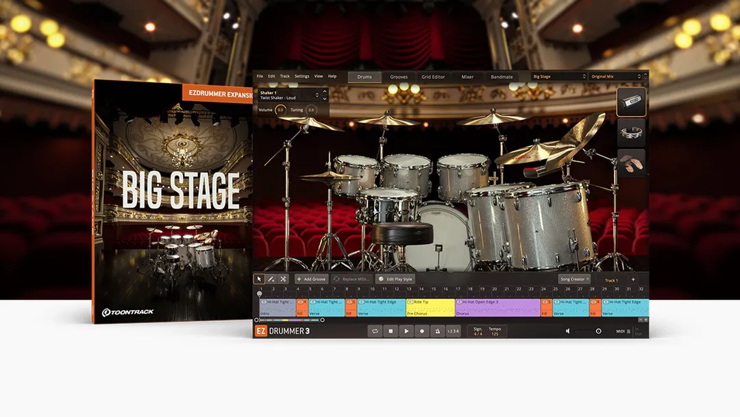 Toontrack - Big Stage EZX - โปรแกรมทำเพลง VST, VSTi, Plugins - GoPlugin
