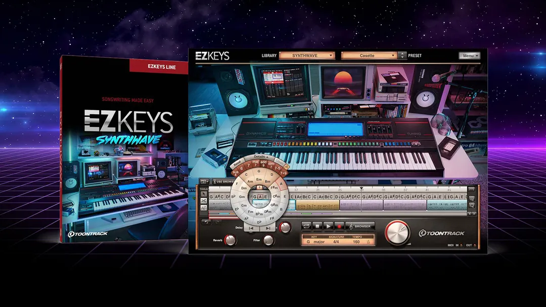 Toontrack - EZkeys Synthwave - โปรแกรมทำเพลง VST, VSTi, Plugins - GoPlugin
