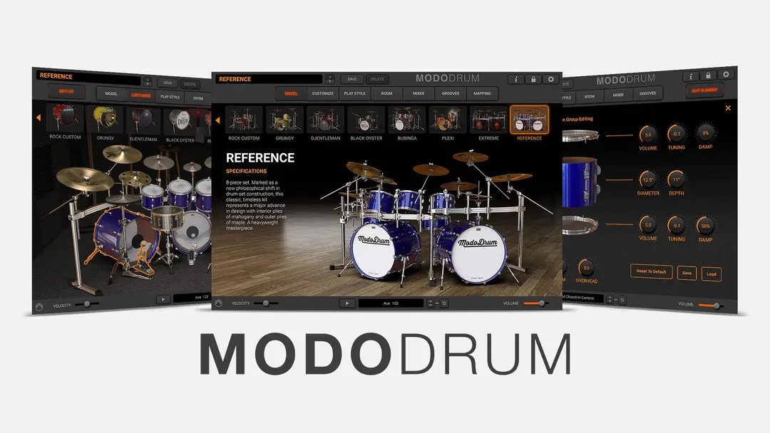 IK Multimedia - MODO DRUM - โปรแกรมทำเพลง VST, VSTi, Plugins - GoPlugin